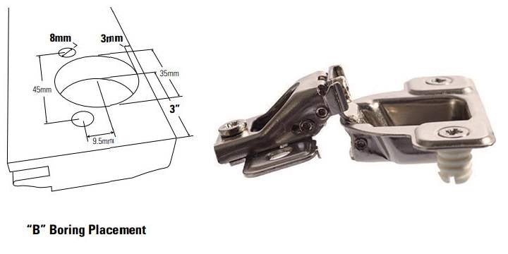 Cabinet Hinges and Boring – Xpress Cabinet Doors